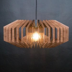 Wooden Ceiling Light,chandelier Lighting,geometric Lamp,wood Ceiling ...