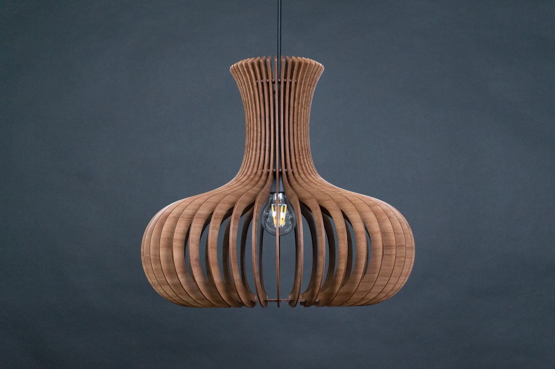 Wooden Pendant Light,wooden Light,wood Fixture,wood Light,scandinavian ...