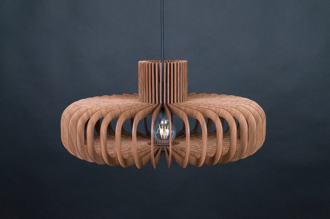 Wooden Pendant Light, Wooden Light, Wood Fixture, Pendant Fixture ...