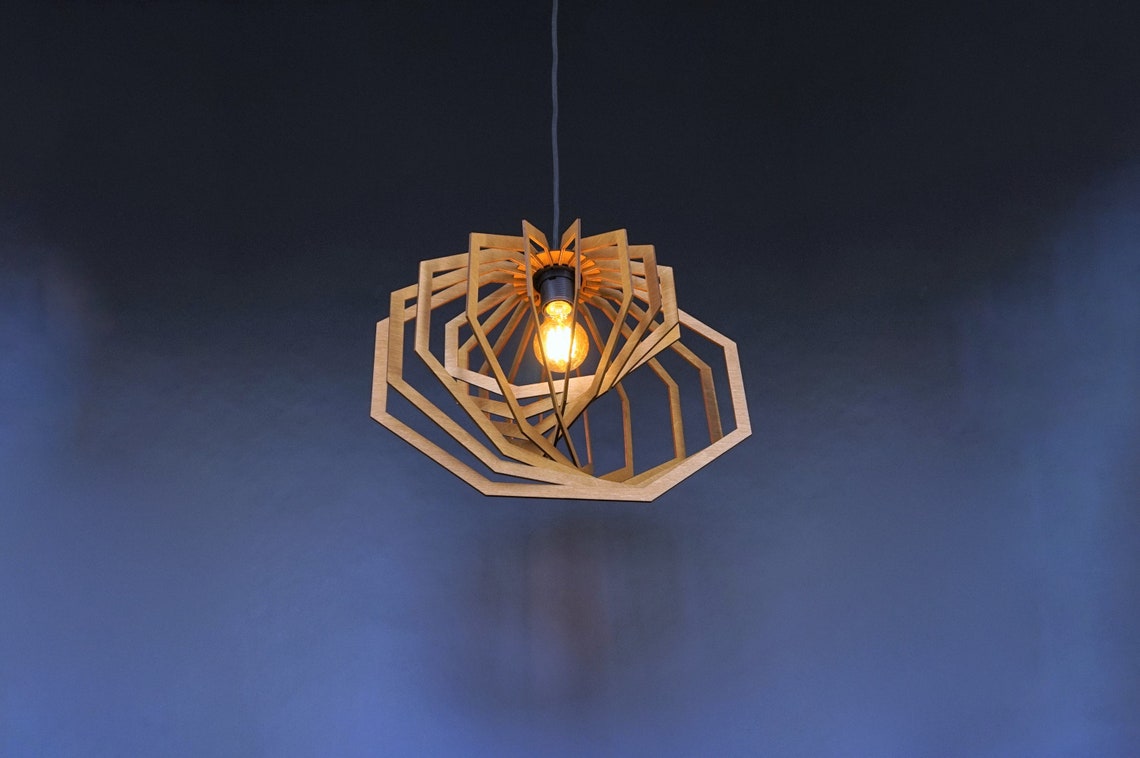 Wood light pendantWood Pendant LightWooden lightPendant | Etsy