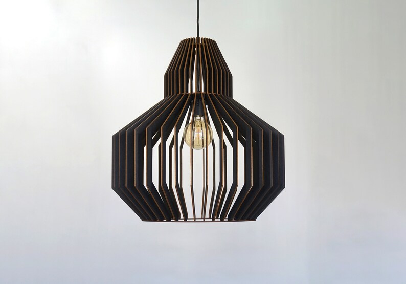 Wood Pendant Lightpendant Lights Woodwood Ceiling | Etsy