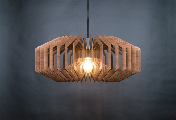 Wood Pendant Lightwooden Chandelierdining Lightpendant - Etsy Australia
