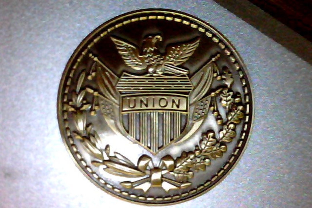 1861-1865 Union Civil War Commemorative 1 1/2" Solid Bronze Token - Etsy