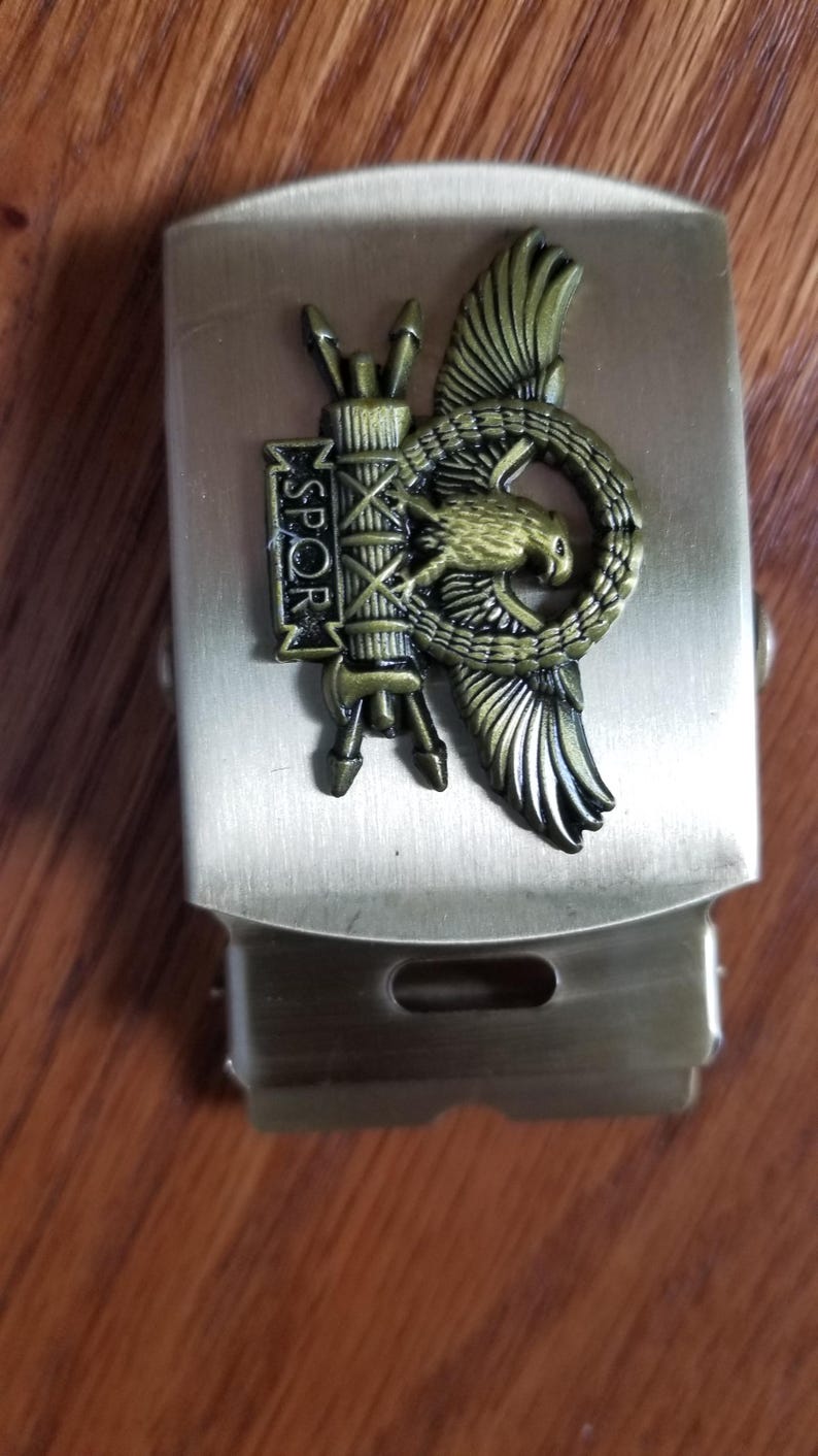 Belt Buckle Roman SPQR - Brass 30mm - Etsy
