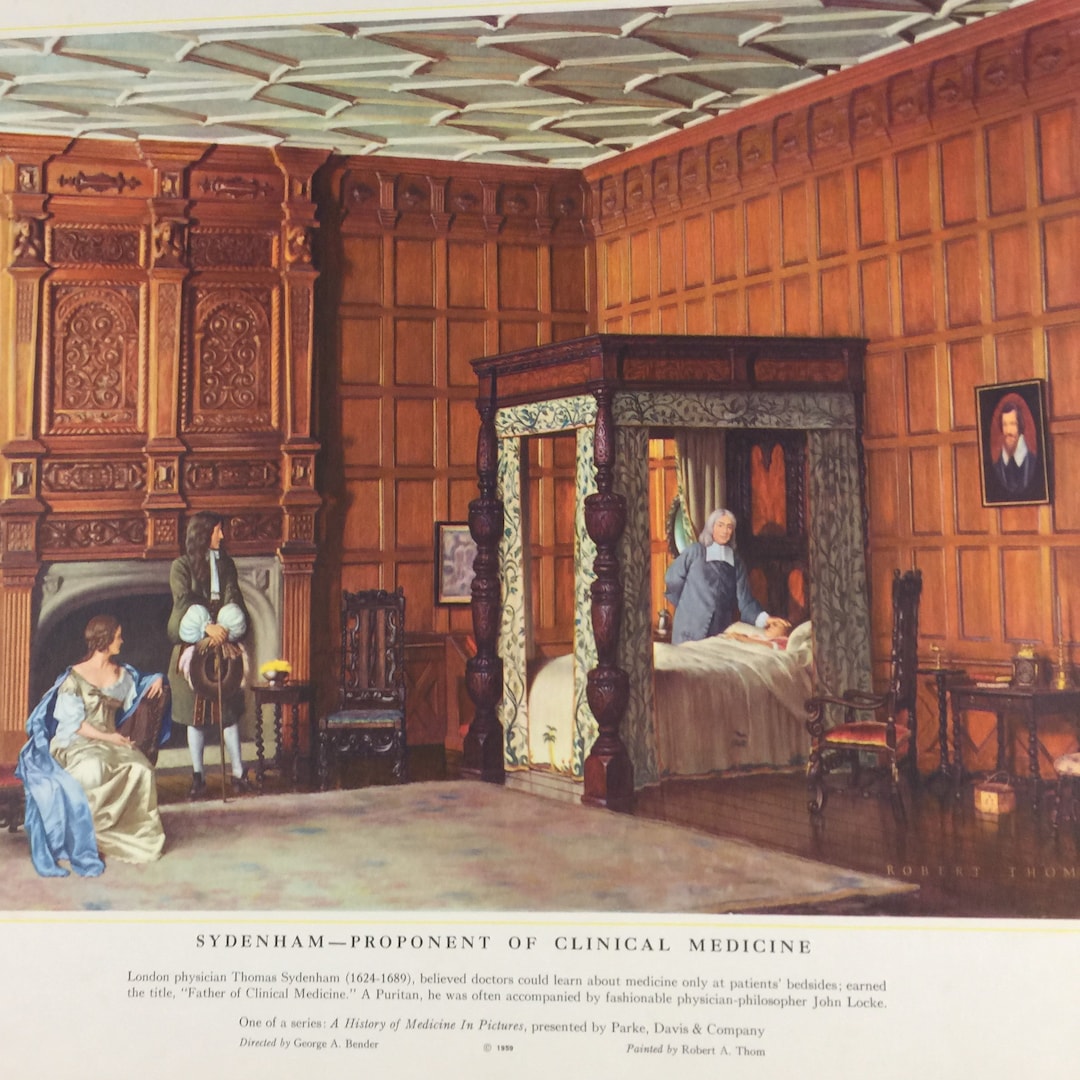 Medical Print Sydenham Proponent of Clinical Medicine History of ...