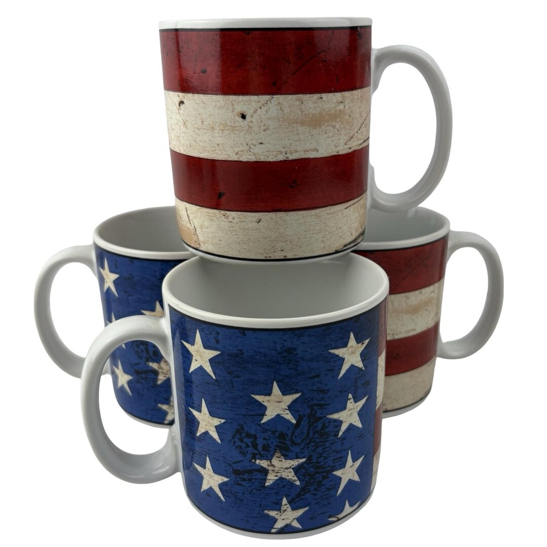 Sakura Colonial Coffee Mugs Set of 4 Warren Kimble Brandon House ...