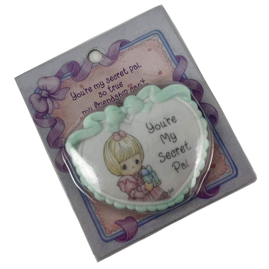 Precious Moments Magnetic Porcelain Heart "you're My Secret Pal" With ...