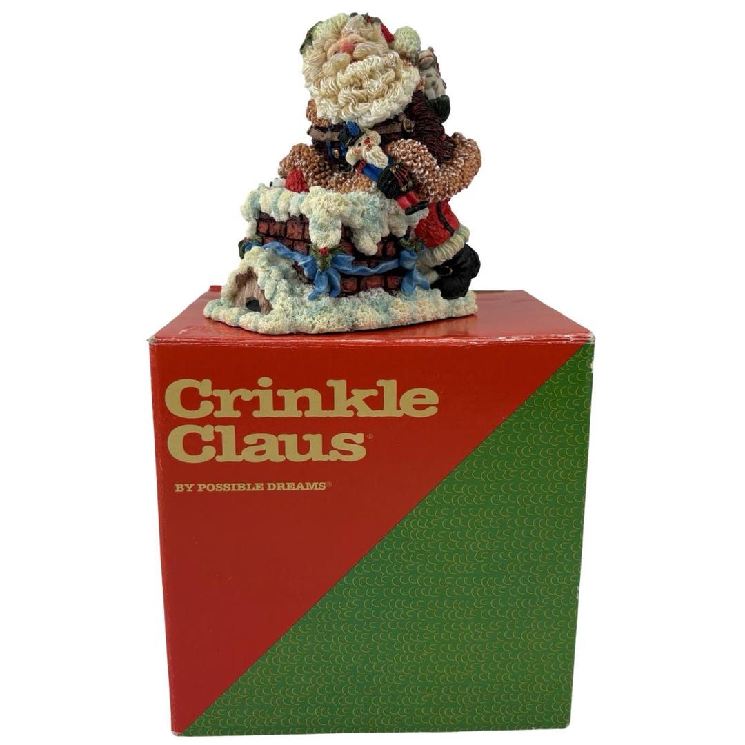 Possible Dreams Crinkle Claus Figurine Roof Top Santa Vintage 1995 ...