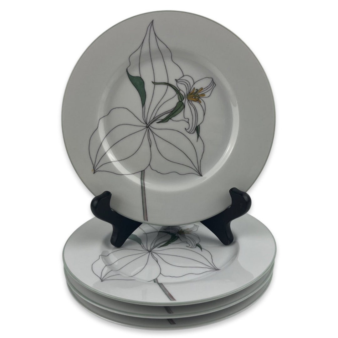 Block Spal Watercolors Trillium Bread and Butter Plates Set of 4 ...