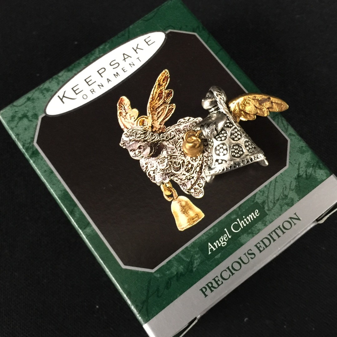 Hallmark Miniature Ornament Angel Chime Precious Edition Vintage 1998 ...