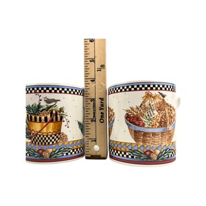 Debbie Mumm Pine Cone Coffee Mugs Set of 4 Vintage Sakura Woodland ...