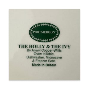 Portmeirion the Holly and the Ivy Mugs Set of 4 Holiday Anwyl Cooper ...
