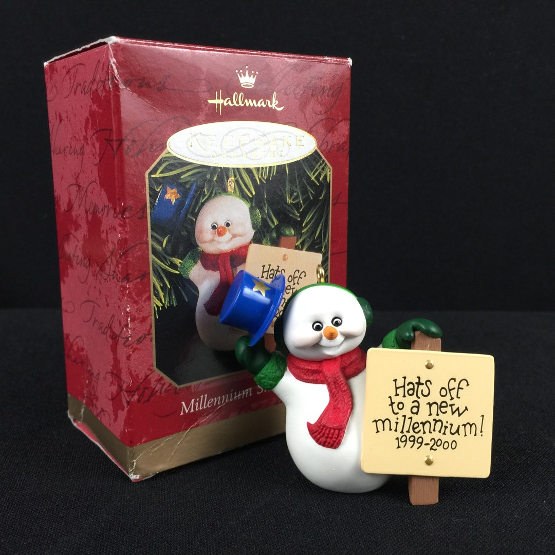 Hallmark Ornament Millennium Snowman Vintage 1999-2000 Christmas ...