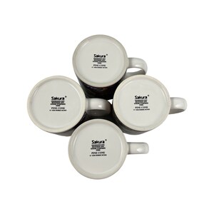 Debbie Mumm Pine Cone Coffee Mugs Set of 4 Vintage Sakura Woodland ...