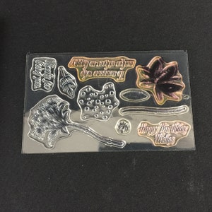 Stampin' Up AVANT-GARDEN Stamp Set Birthday Wishes Thanks Garden ...