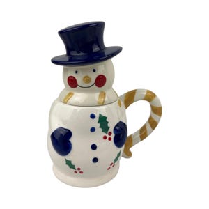 Temp-tations by Tara Snowman Tea Set 1 Teapot 3 Mugs With Lids Holiday ...