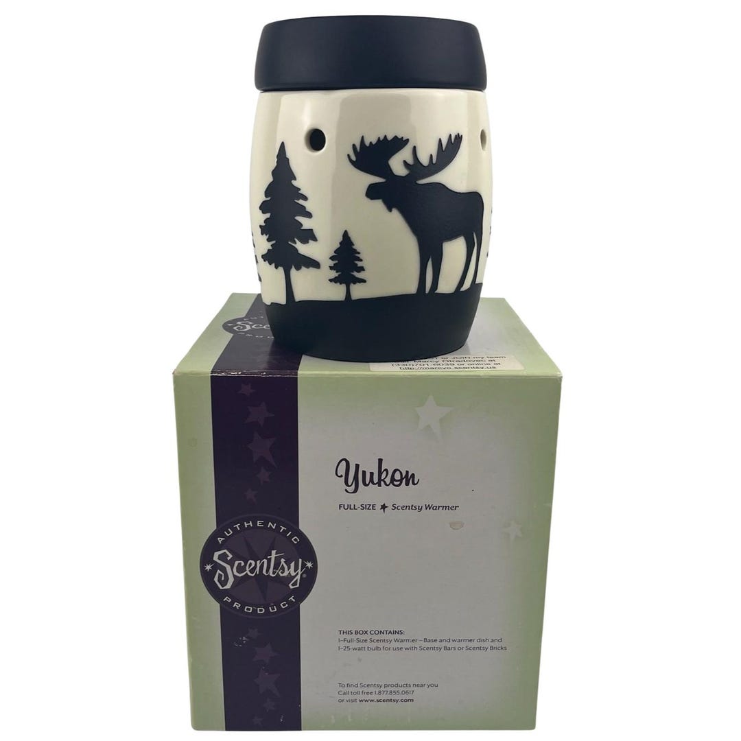 RETIRED Scentsy YUKON Full-size Premium Wax Warmer Moose Cabincore ...