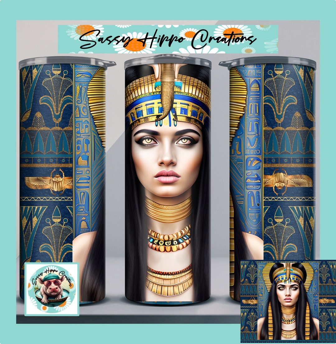 Skinny Tumbler Egyptian Goddess Hieroglyphics 20oz Stainless-steel ...