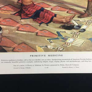 Original Medical Print Primitive Medicine History of Medicine in ...
