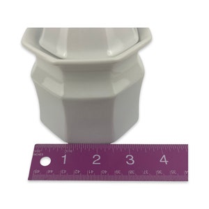 Christopher Stuart MAISON BLANCHE Lidded Sugar Bowl Octagonal White ...