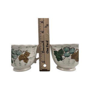 Metlox Vineyard Footed Cups and Saucers Set of 2 Vintage Vernon Ware ...