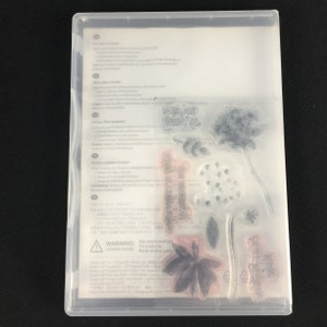 Stampin' Up AVANT-GARDEN Stamp Set Birthday Wishes Thanks Garden ...