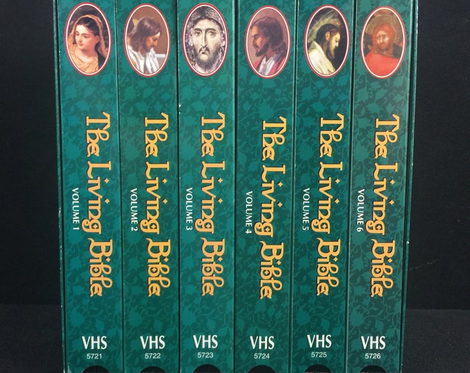 The Living Bible VHS Tapes Lot of 6 A Walk Through the New Testament ...