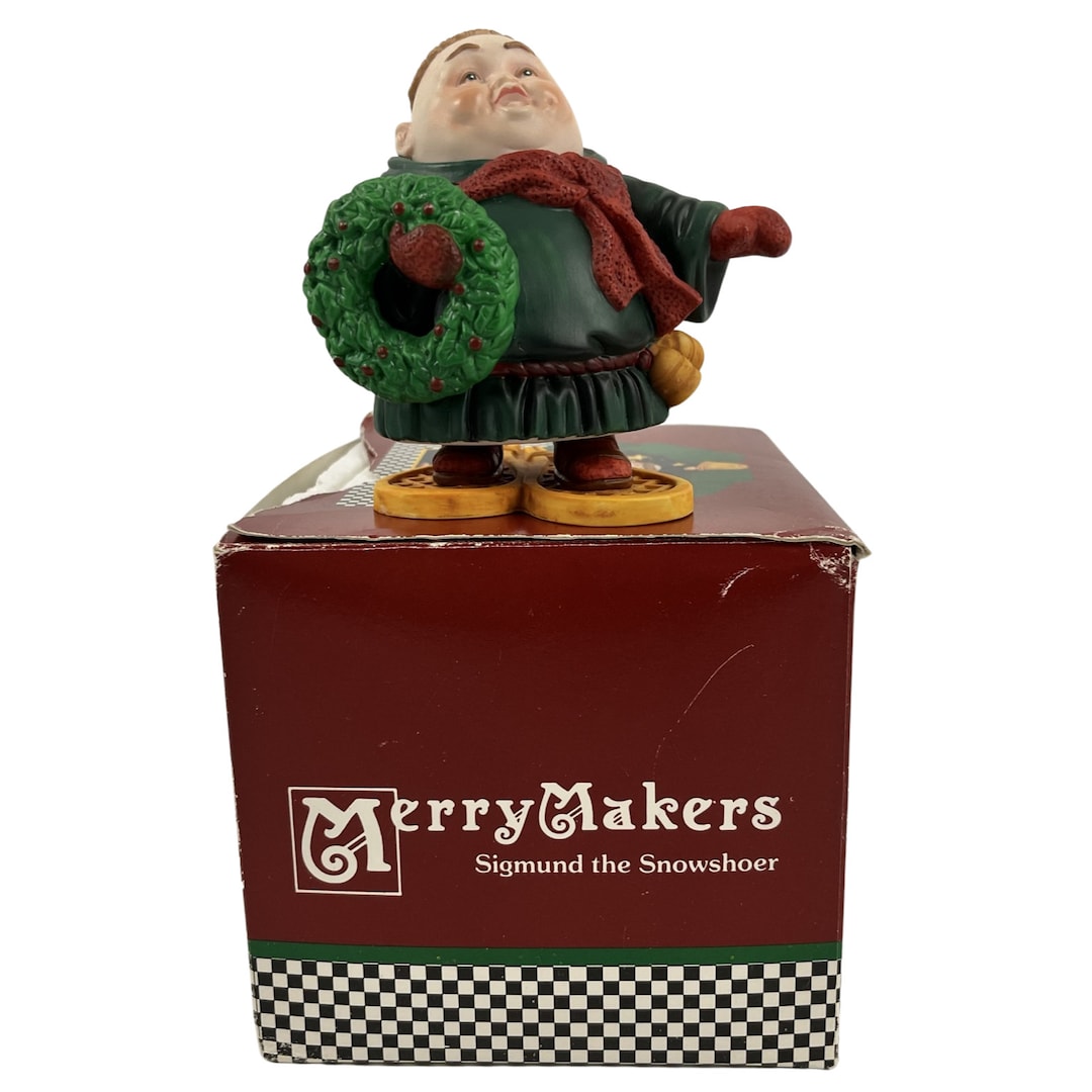 Department 56 Merry Makers Figurine Sigmund the Snowshoer Monk Vintage ...