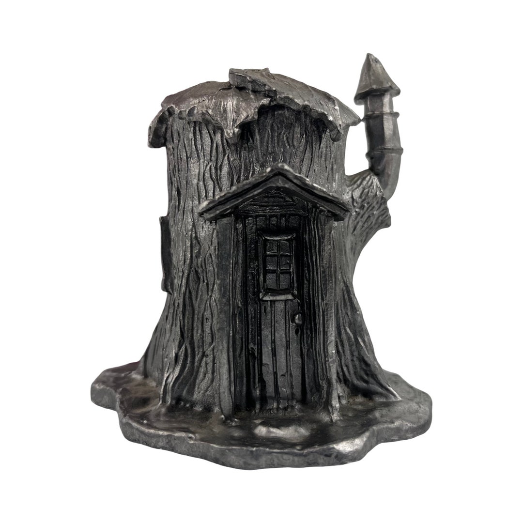 Michael Ricker Bartlett Casting Studio Pewter Figurine Mystical Stump ...