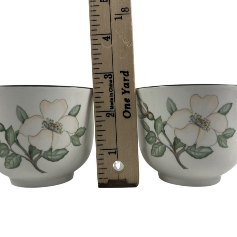 Johnson Brothers Juliette Cups and Saucers Lot of 4 Vintage Peach and ...