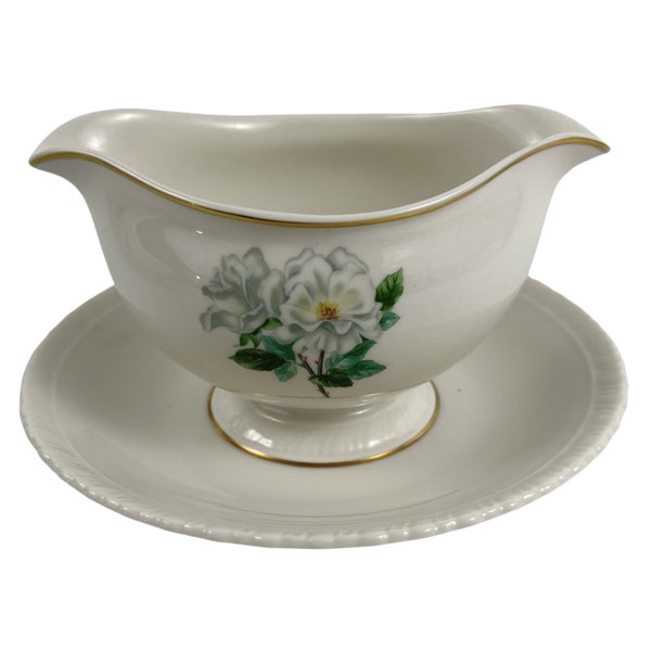 White and Gold China - Etsy