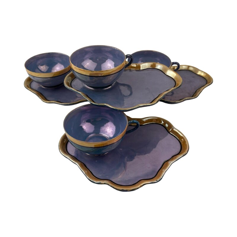 Blue Lusterware - Etsy