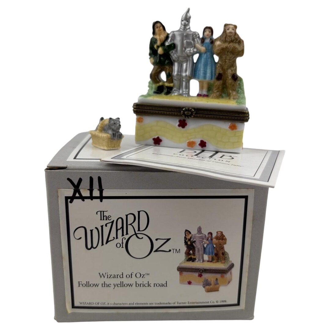 PHB Porcelain Hinged Box Wizard of OZ Follow the Yellow Brick Road ...