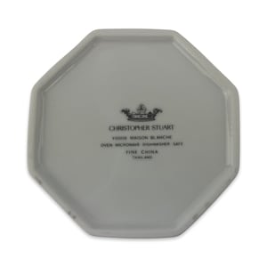 Christopher Stuart MAISON BLANCHE Lidded Sugar Bowl Octagonal White ...