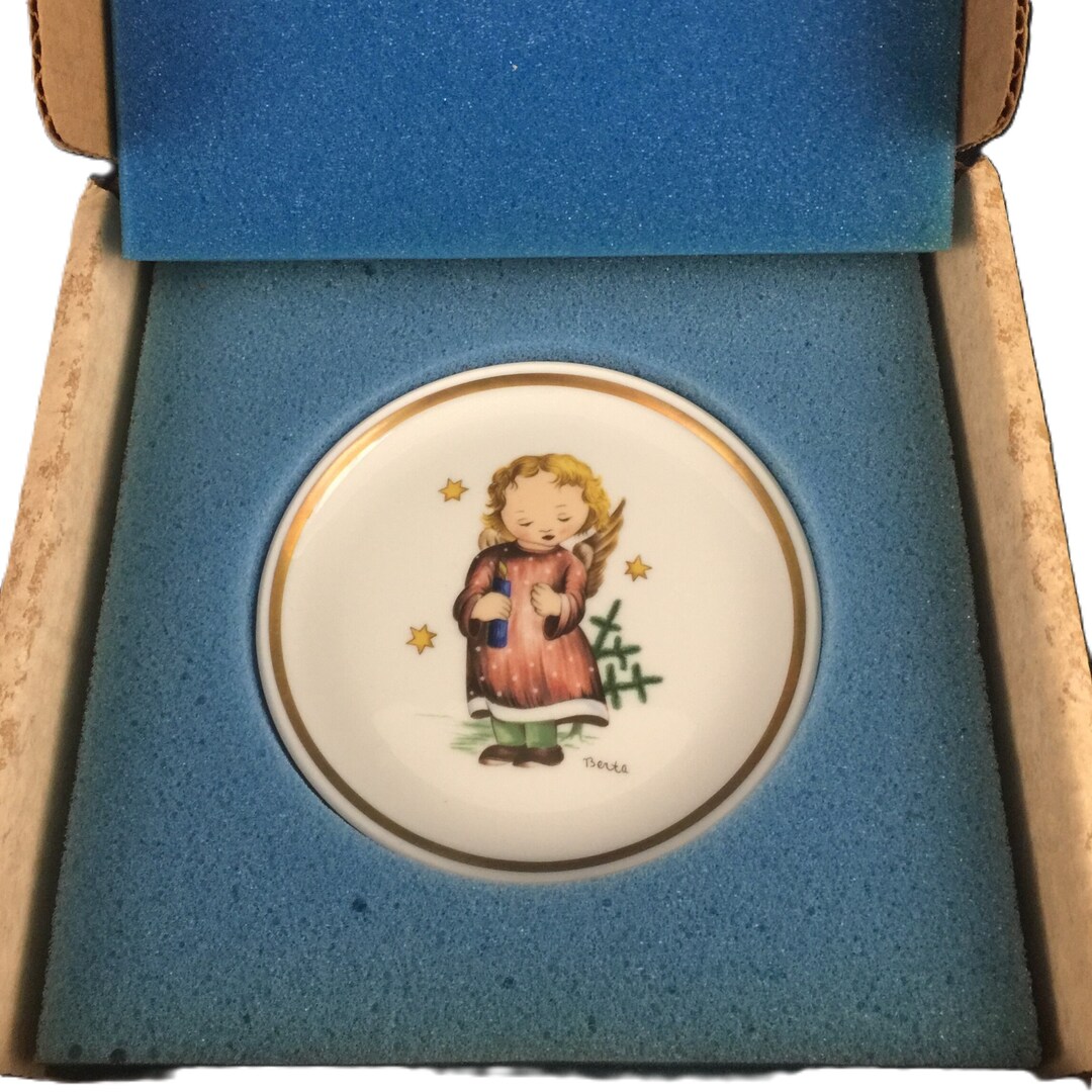 Berta Hummel Miniature Collector Plate Starlight Angel New England ...