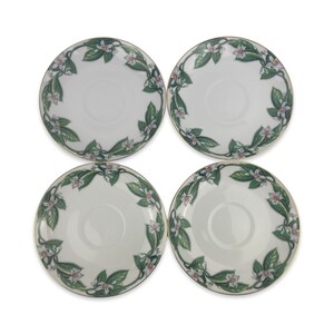 Kent China Orange Blossom Cups and Saucers Set of 4 Vintage White ...