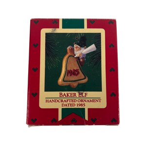 Hallmark Ornament Baker Elf Sugar Cookie Decorator Vintage 1985 Holiday ...