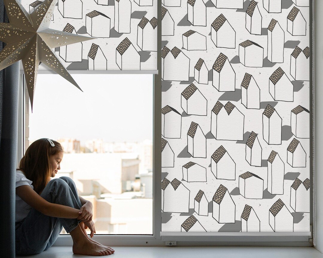 Roller Blinds, Light Diffusing or Darkening, Blackout, White Houses ...