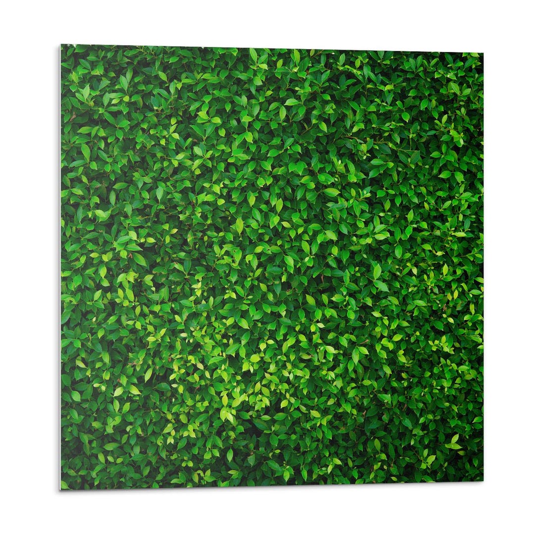 Dense Wall of Leaves PVC Floor Tiles, Green Tile Stickers, Peel and ...