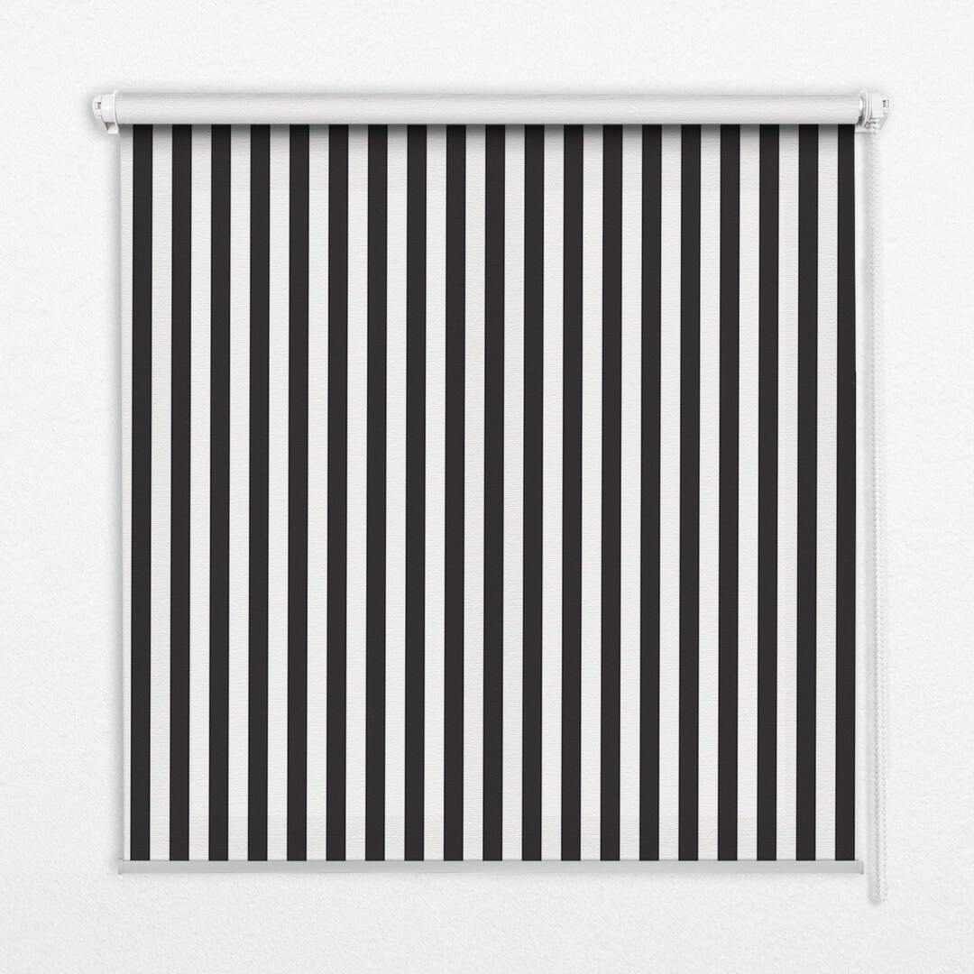 Roller Blinds, Light Diffusing or Darkening, Blackout, Black and White ...