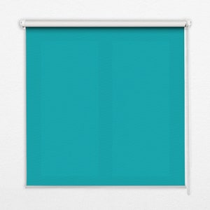 Roller Blinds, Blackout or Sheer Option, Turquoise, Solid Color, Colors ...
