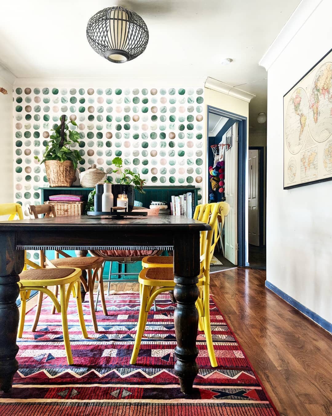 Watercolor Geometric Dots Pattern Green Circles Subtle - Etsy