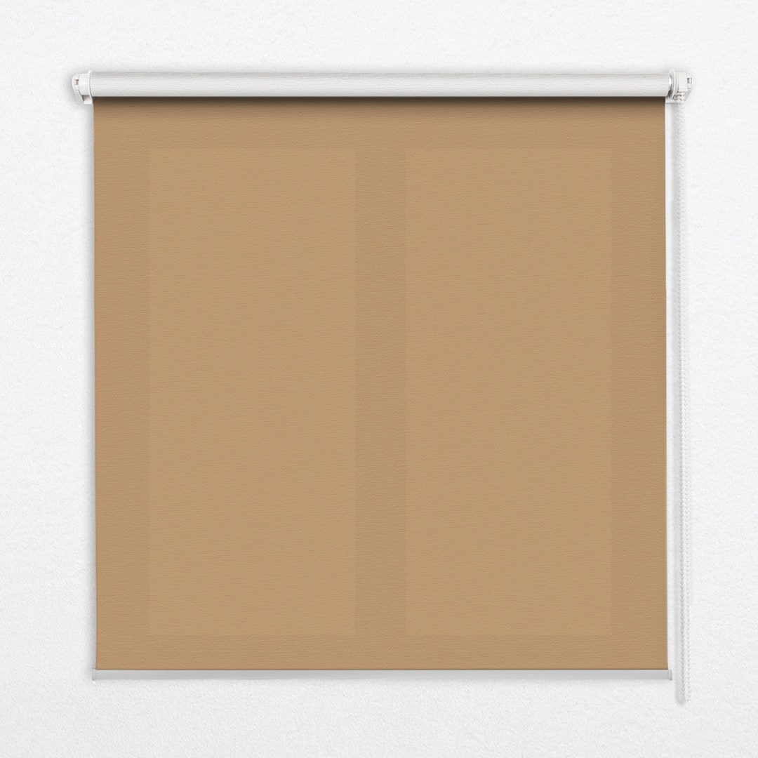 Roller Blinds, Light Diffusing or Darkening, Blackout, Dark Beige ...