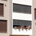 Line Grid Exterior Roller Shades, Structures Window Treatments, Gray ...