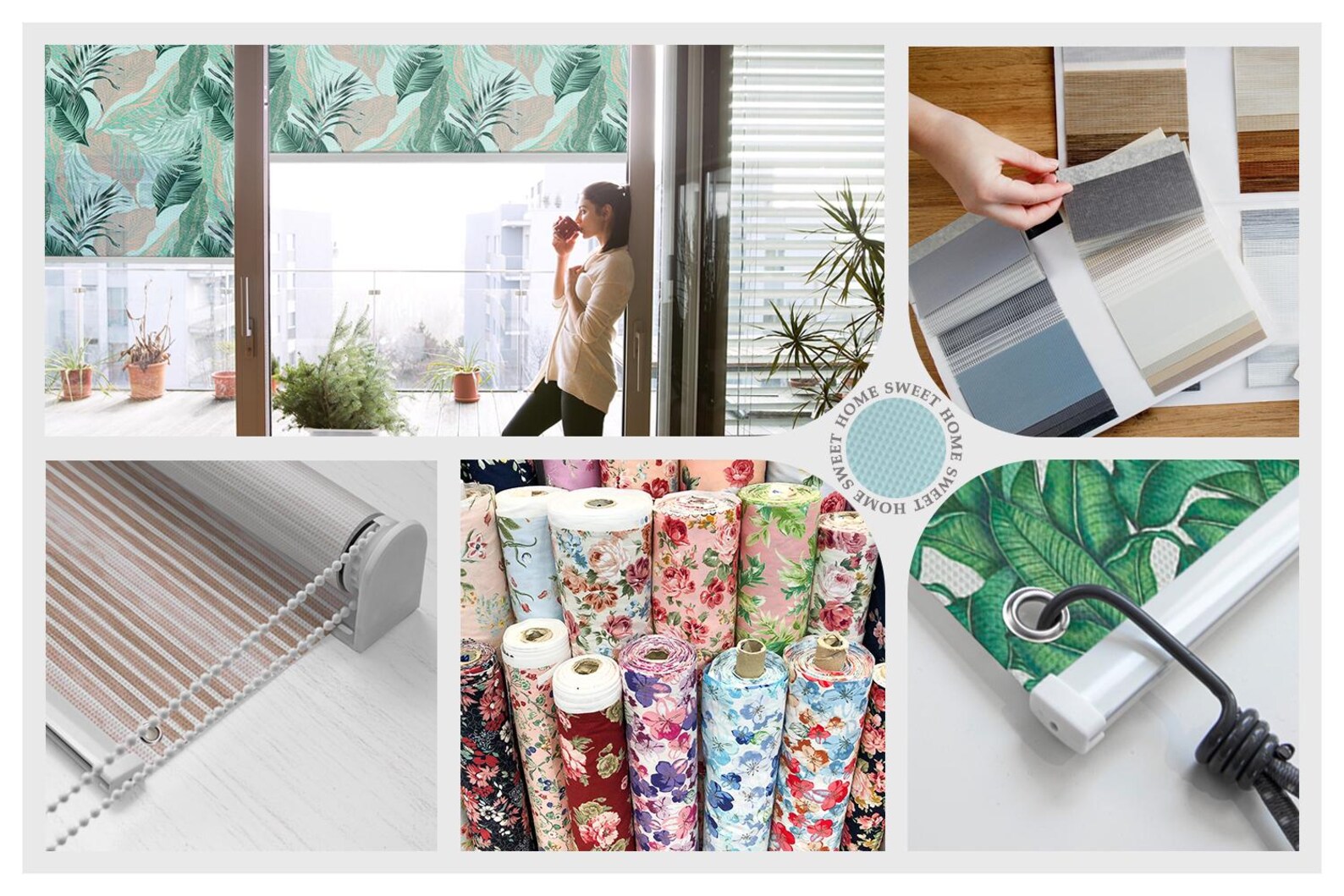 Line Grid Exterior Roller Shades, Structures Window Treatments, Gray ...