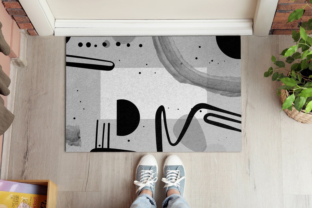Dark Art Front Door Mat, Personalized Doormat, Abstraction Pattern ...