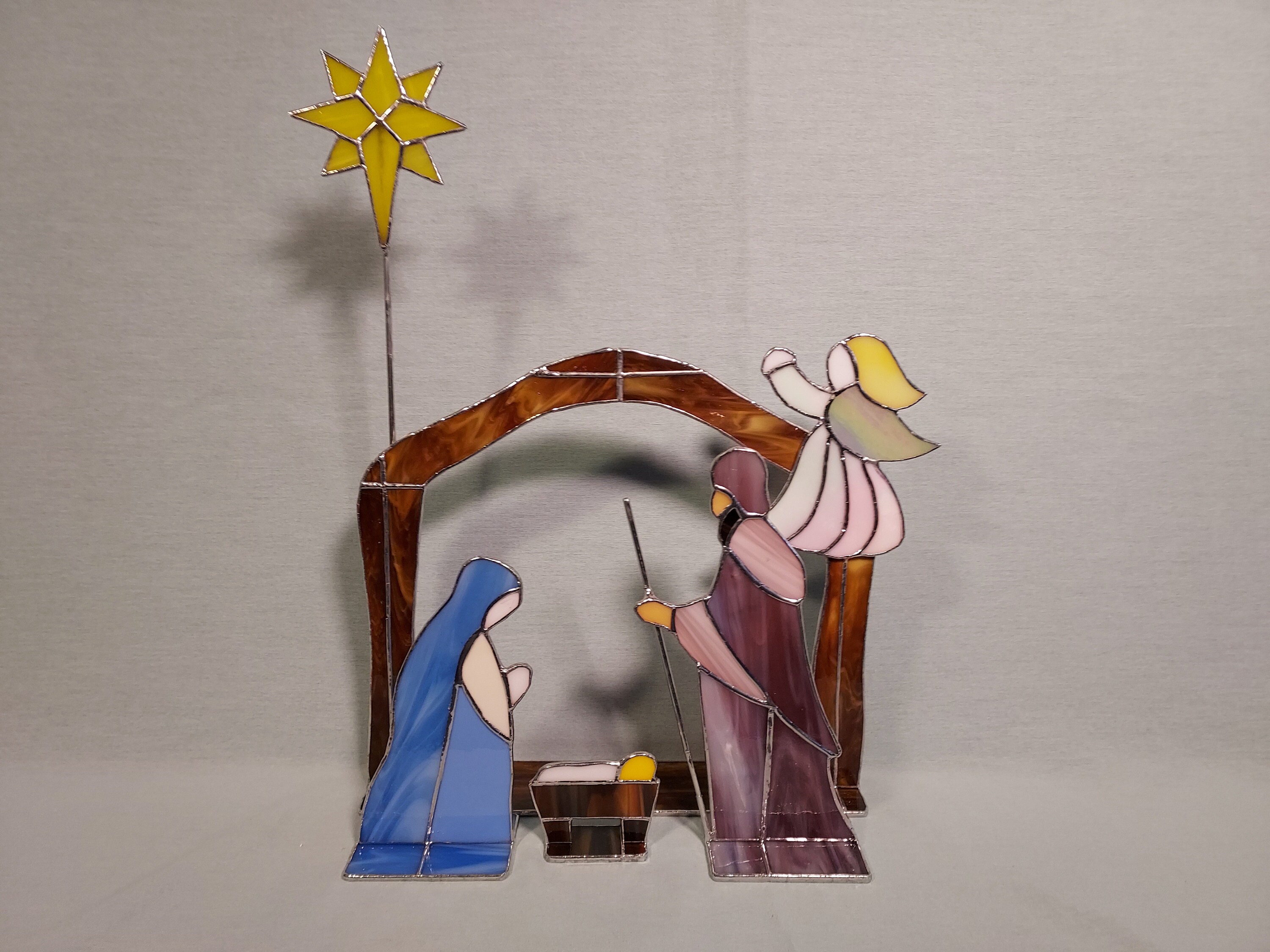 Stained Glass Nativity Set Twenty-six 17 Pieces - Etsy