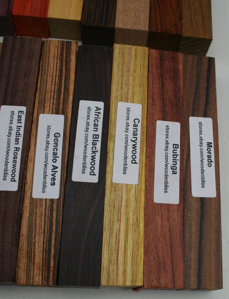 22 Different Exotic Wood Pen Blanks 3/4 x 5 | Etsy