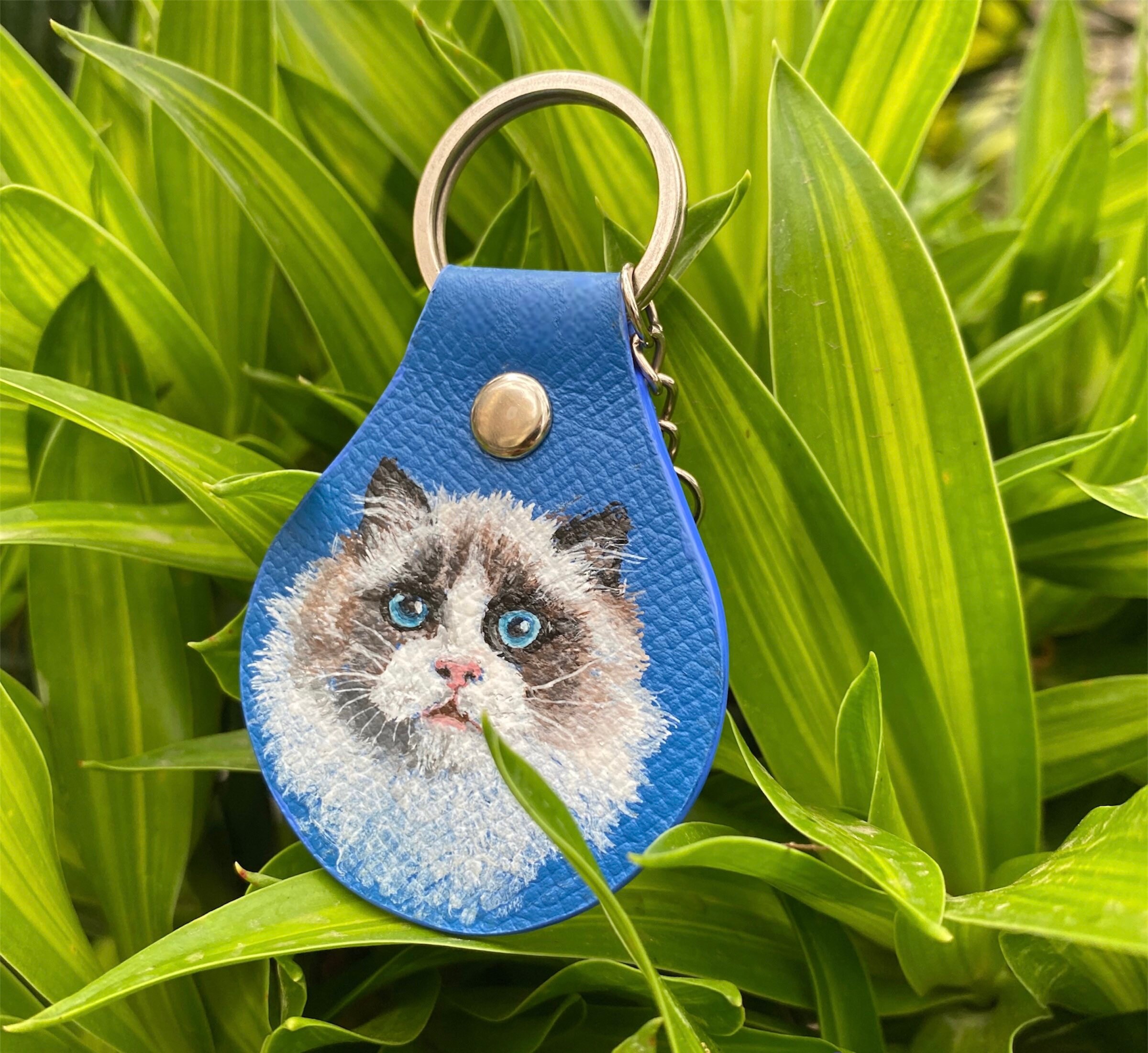 Pet Drawing Key Chainpersonalized Hand-painted Key Chain - Etsy
