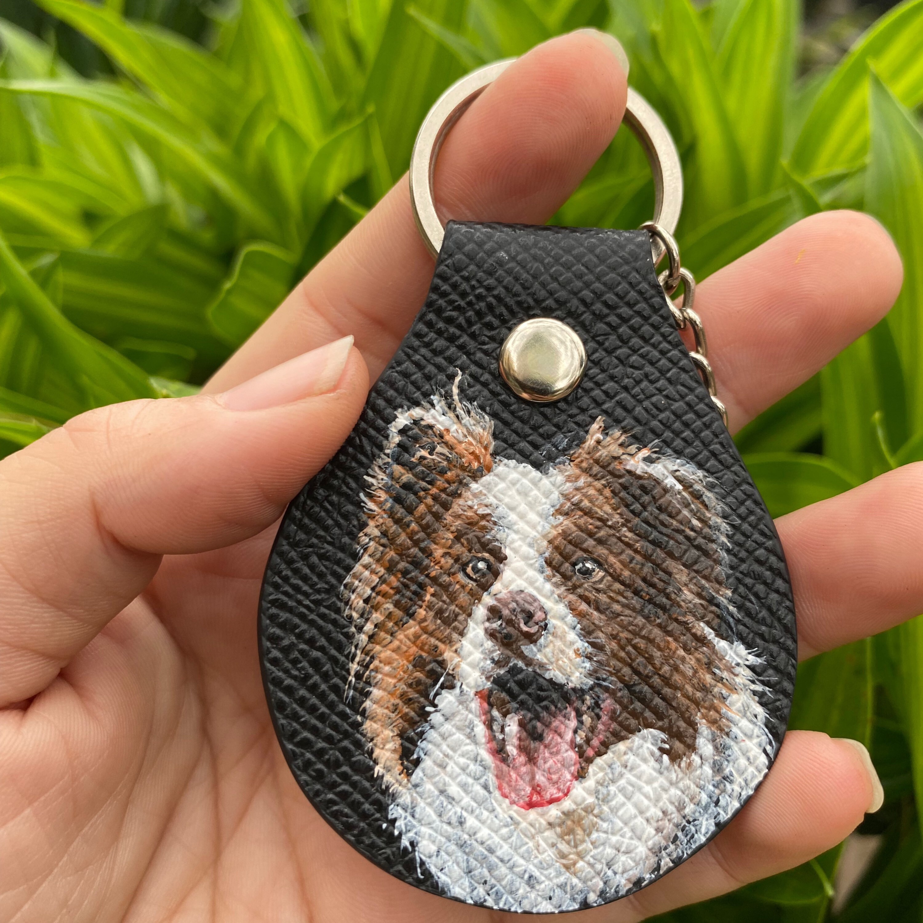Pet Drawing Key Chainpersonalized Hand-painted Key Chain - Etsy